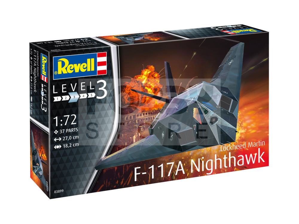 Revell F-117 Stealth Fighter 1:72 repülő makett 03899R - Kre