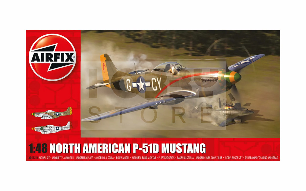 Airfix North American P-51D Mustang repülőgép makett 1:48 (A